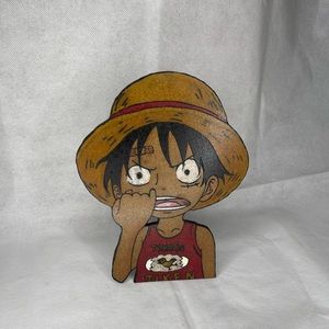 AM Arts | Art | One Piece Young Luffy Standing Wood Cutout Handcrafted ...